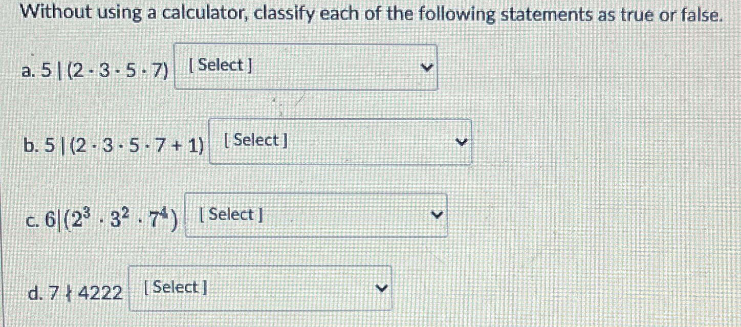 Solved Steps for Without using a calculator, classify each | Chegg.com