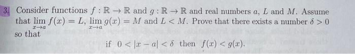 Solved Consider functions f:R→R and g:R→R and real numbers | Chegg.com