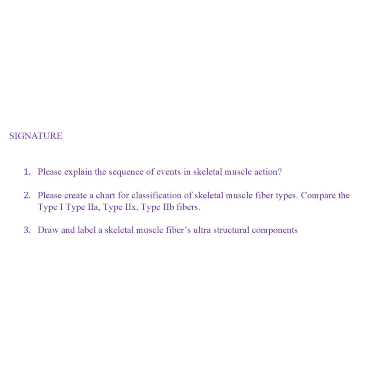 Solved SIGNATUREPlease explain the sequence of events in | Chegg.com