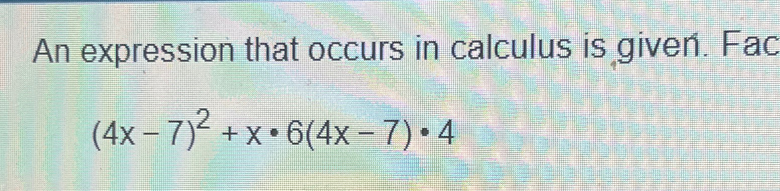 Solved An expression that occurs in calculus is given. | Chegg.com