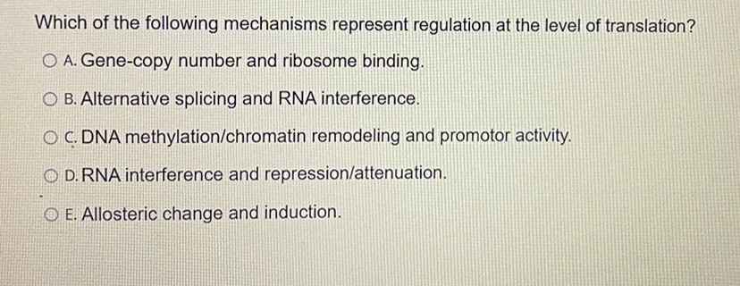 Solved Which of the following mechanisms represent | Chegg.com