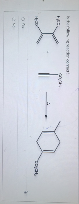 Solved Is the following reaction correct? H3CO, ÇO CHE + | Chegg.com