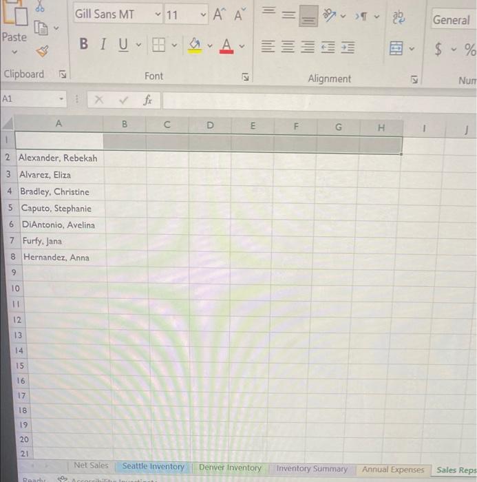 Excel_Introductory_Capstone1_Year_End_Report Project | Chegg.com
