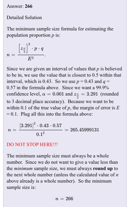 Solved A previous study gave (0.37, 0.43) as a confidence | Chegg.com