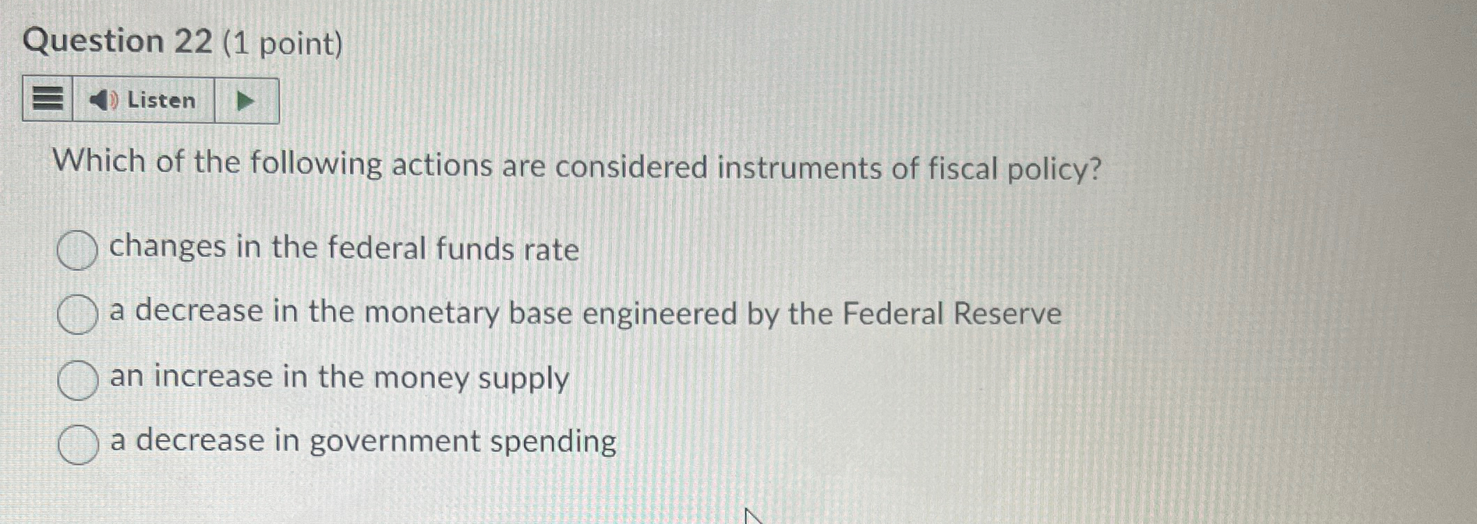 Solved Question 22 (1 point) Which of the following actions | Chegg.com Solved Question 22 (1 point) Which of the following actions | Chegg.com