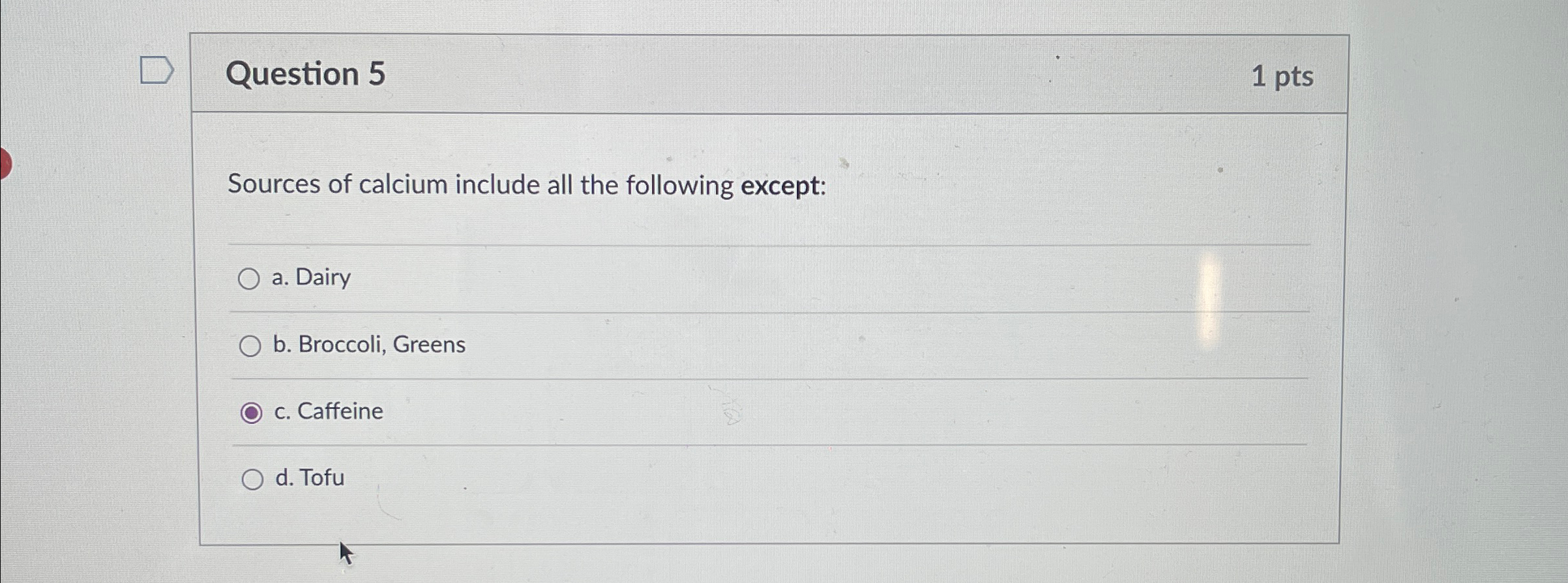 Solved Question 51 ﻿ptsSources of calcium include all the | Chegg.com