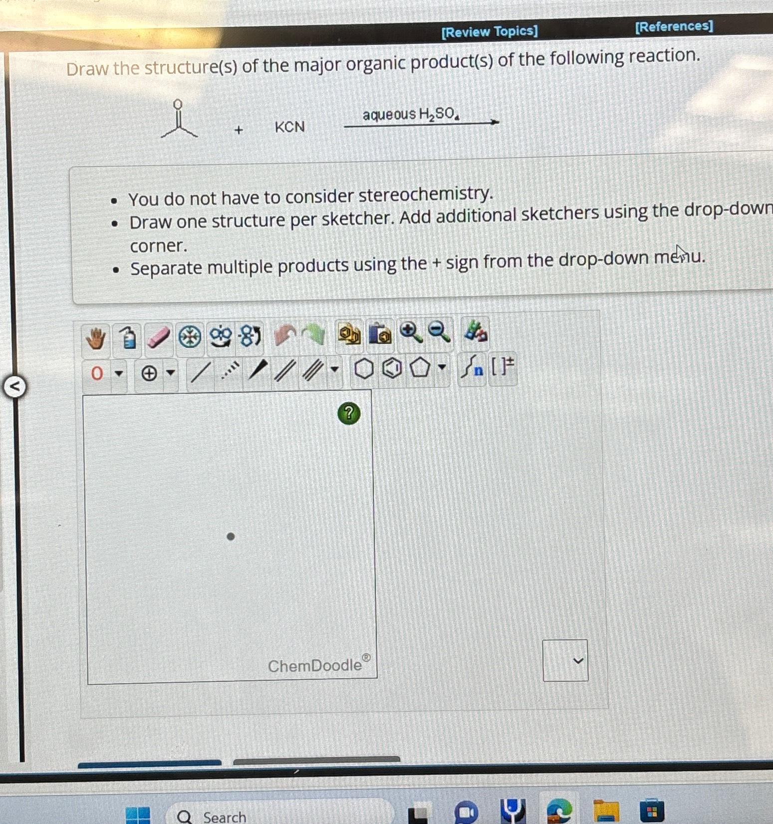 Solved [Review Topics][References]Draw the structure(s) ﻿of | Chegg.com