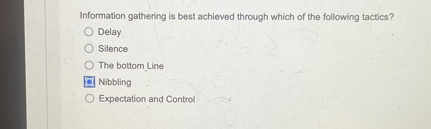 Solved Information gathering is best achieved through which | Chegg.com
