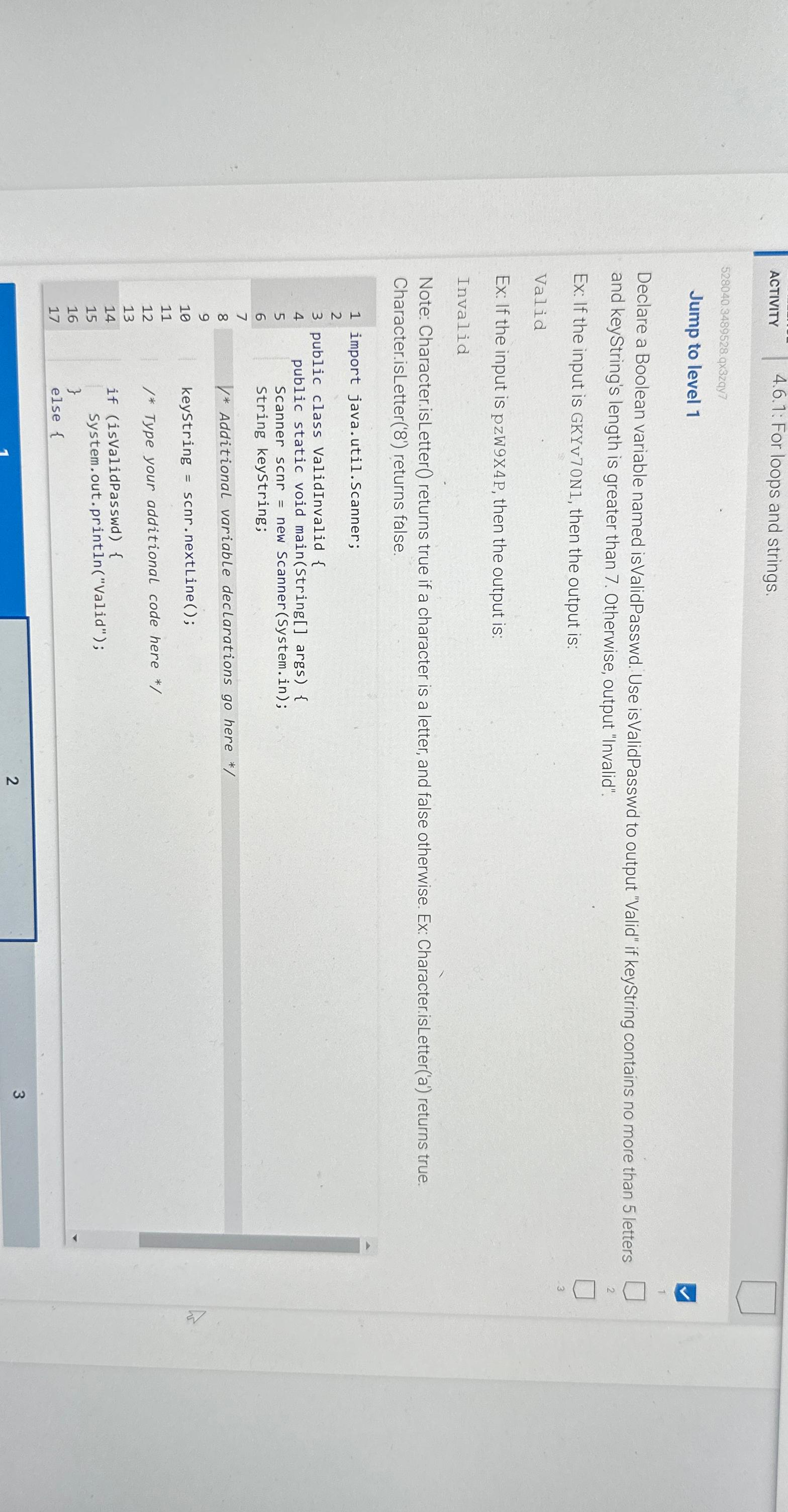 Solved ACTIVITY4.6.1: For loops and | Chegg.com
