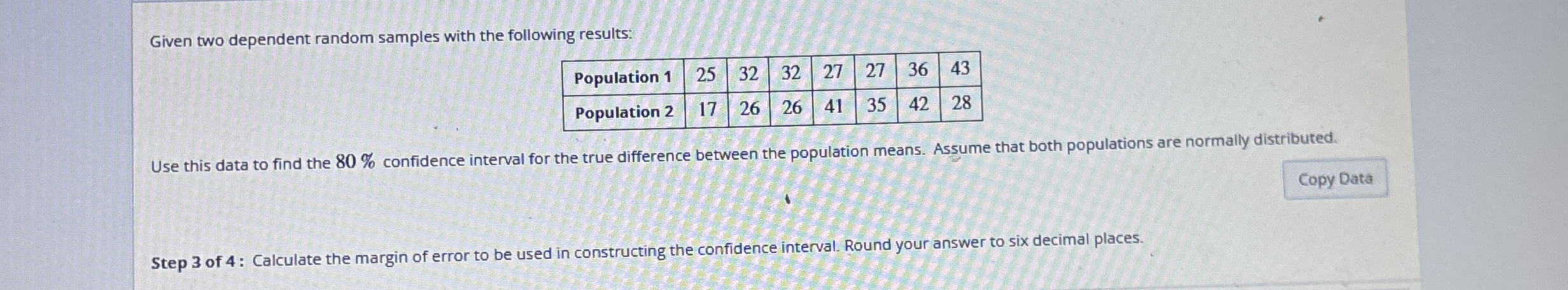 Solved Given two dependent random samples with the following | Chegg.com