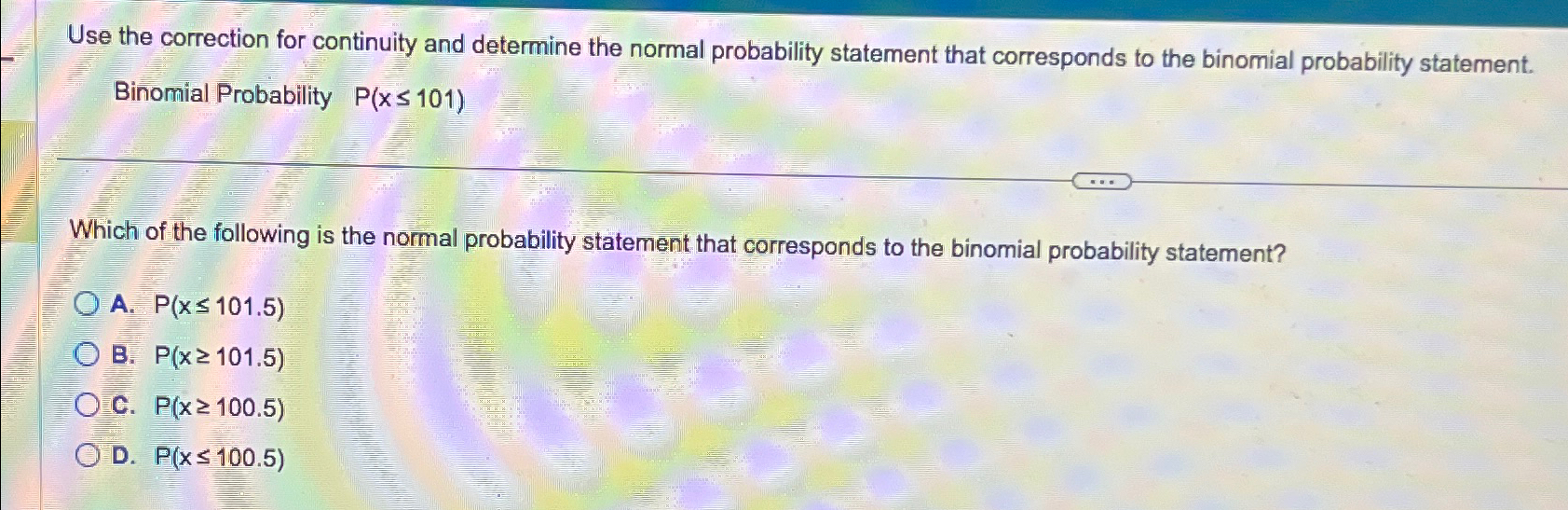 Solved Use The Correction For Continuity And Determine The