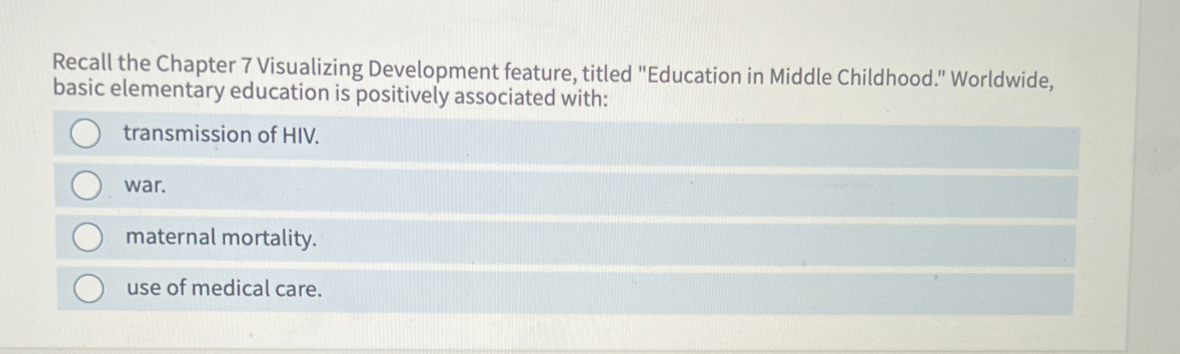 Solved Recall the Chapter 7 ﻿Visualizing Development | Chegg.com