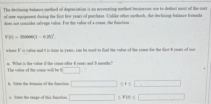 Solved The declining-balance method of depreciation is an | Chegg.com