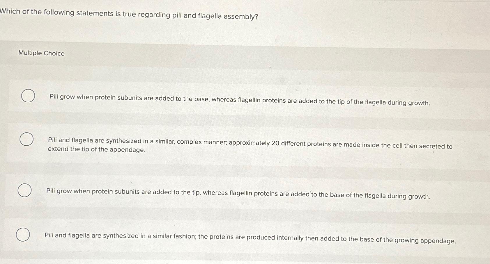 Solved Which of the following statements is true regarding | Chegg.com