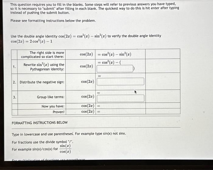 Solved This question requires you to fill in the blanks. | Chegg.com