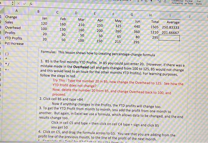 Solved Conditional Format Formatting as Table Car 4 Styles A | Chegg.com