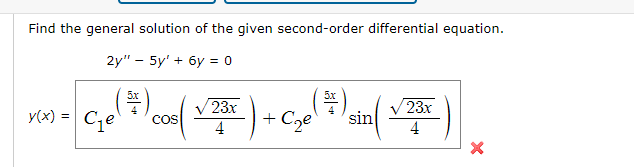 Solved Find the general solution of the given second-order | Chegg.com