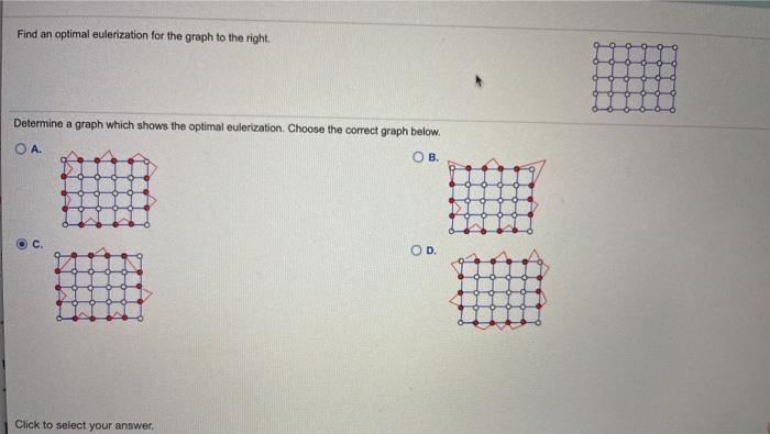 Solved Find an optimal eulerization for the graph to the | Chegg.com