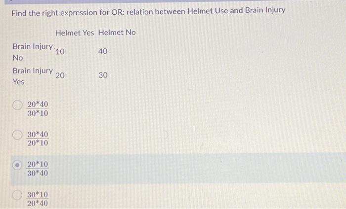 Solved Find the right expression for OR: relation between | Chegg.com