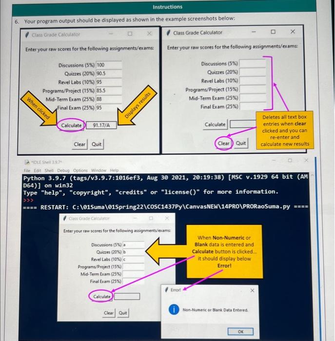 Solved 3. You will develop a GUI based Grade Calculator OOP | Chegg.com