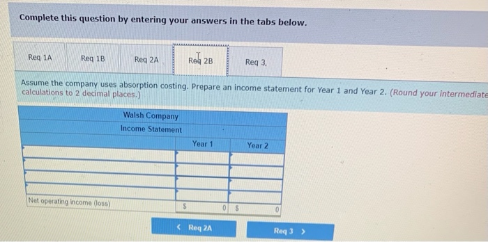 Solved Exercise 6-9 (Static) Variable and Absorption Costing | Chegg.com