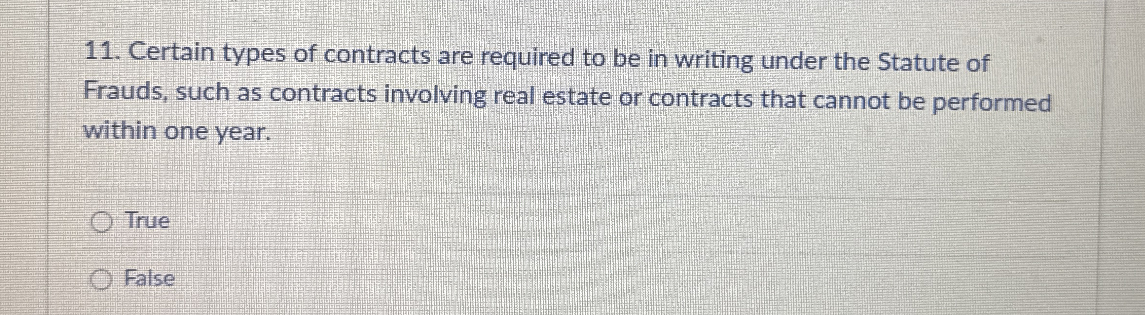 Solved Certain types of contracts are required to be in | Chegg.com