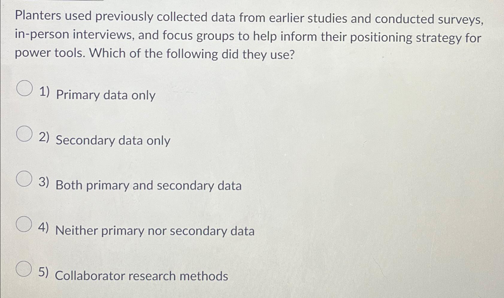 Solved Planters used previously collected data from earlier | Chegg.com
