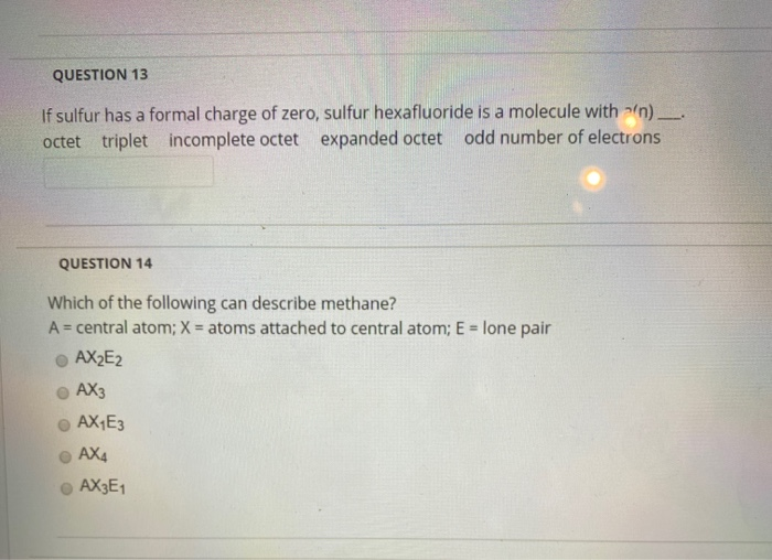 Solved QUESTION 13 If sulfur has a formal charge of zero, | Chegg.com