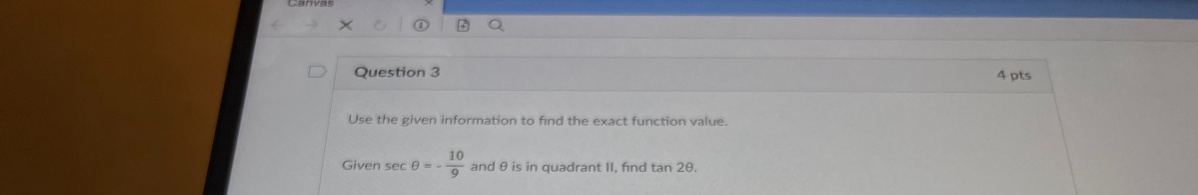Solved Use the given information to find the exact function | Chegg.com
