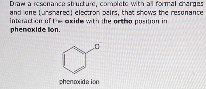 Solved Draw a resonance structure, complete with all formal | Chegg.com