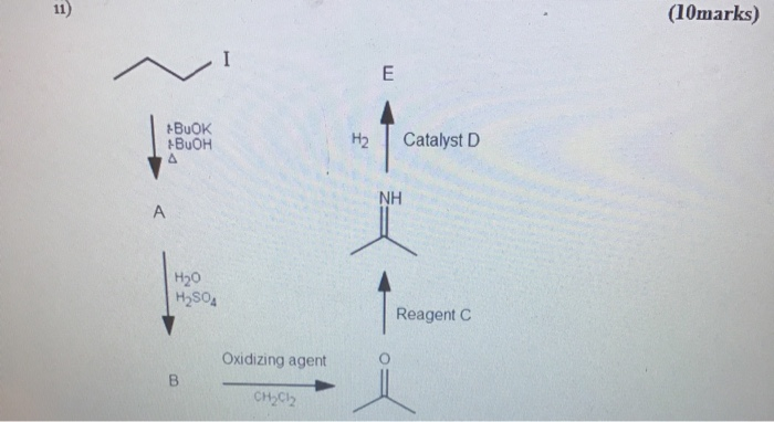 Solved 2) Consider the following reaction sequence. Give the | Chegg.com
