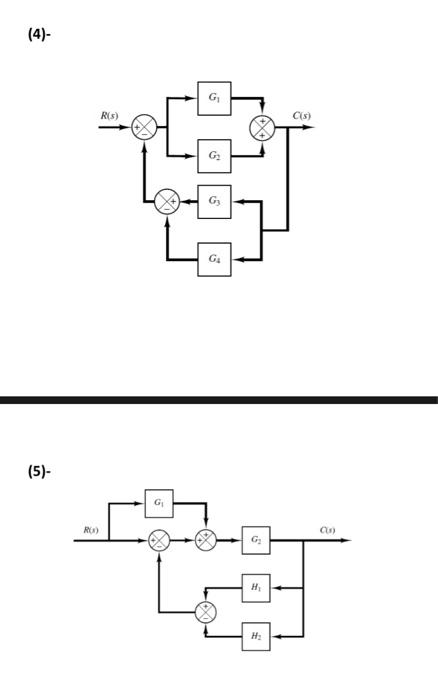 Solved Reduce each of the following block diagrams into a | Chegg.com