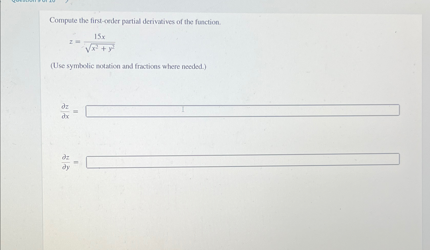 Solved Compute the first-order partial derivatives of the | Chegg.com