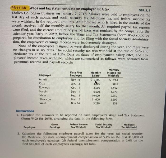 Solved 1. Amounts to Be Reported on Wage and Tax Statements | Chegg.com