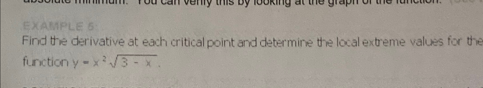 Solved EXAMPLE E:Find the derivative at each critical point | Chegg.com
