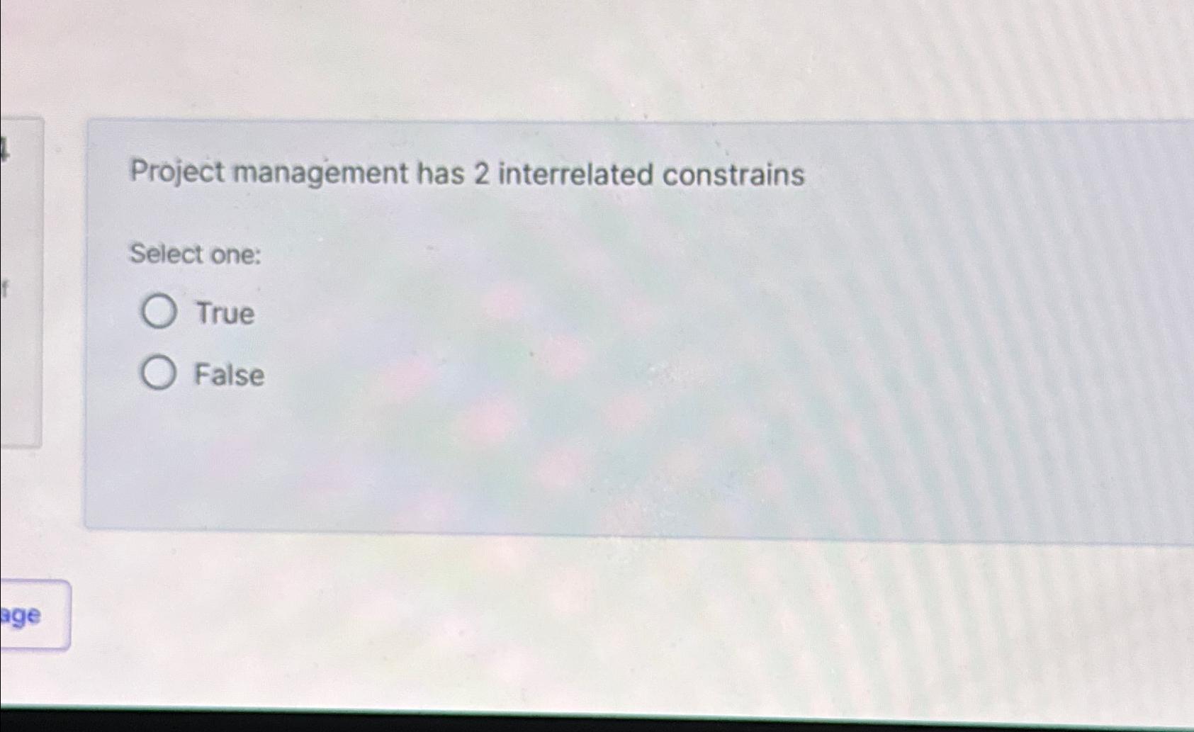 Solved Project management has 2 ﻿interrelated | Chegg.com