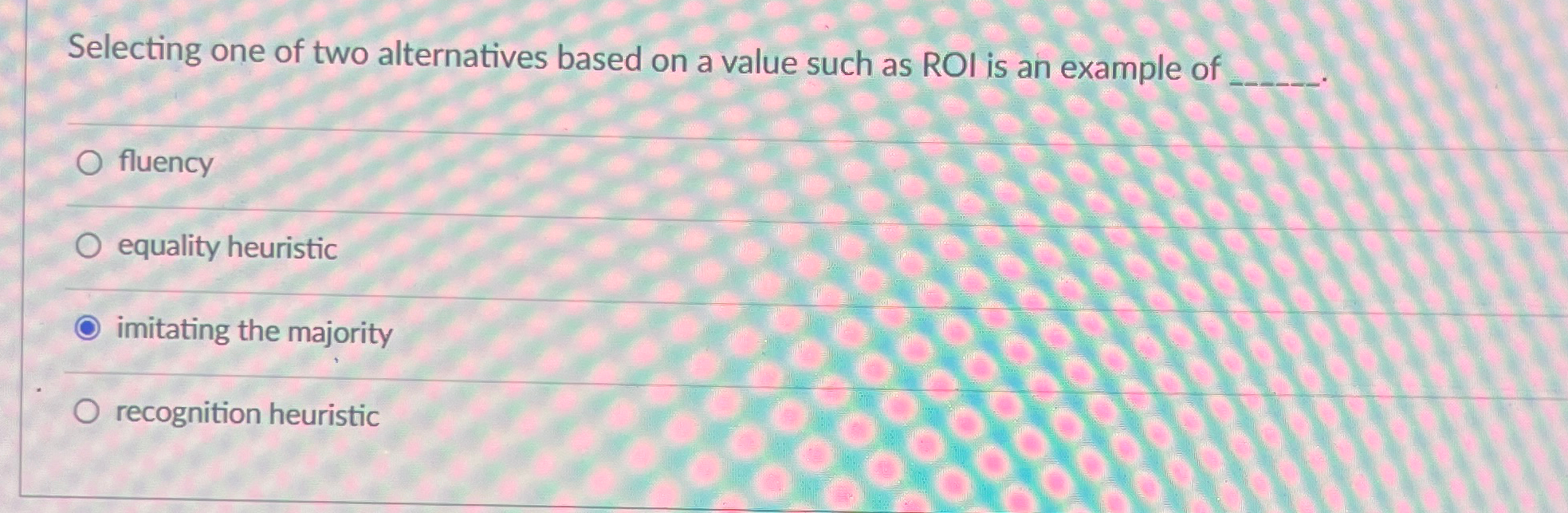 Solved Selecting one of two alternatives based on a value | Chegg.com