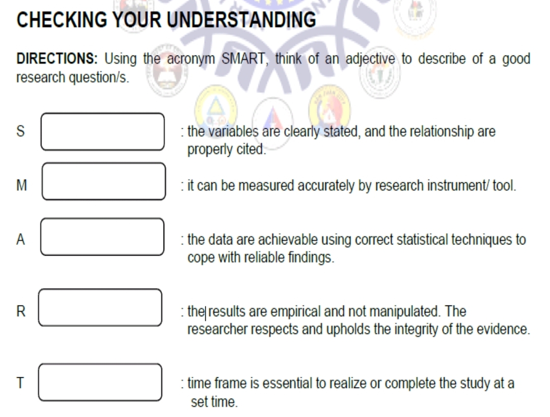 Solved CHECKING YOUR UNDERSTANDINGDIRECTIONS: Using the | Chegg.com
