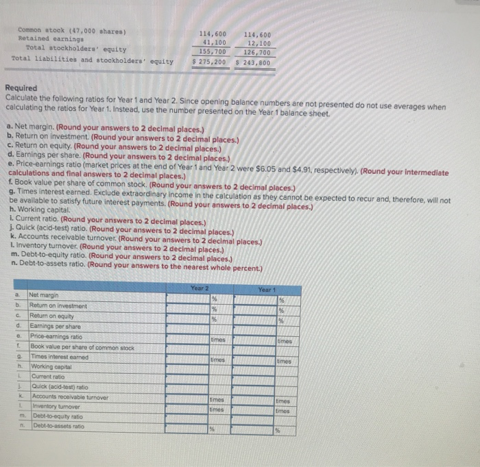 Solved The following financial statements apply to Baird | Chegg.com