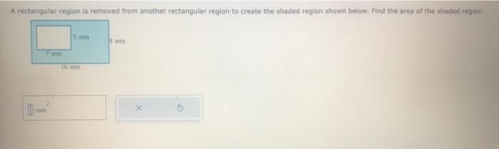 Solved A rectangular region is removed from another | Chegg.com