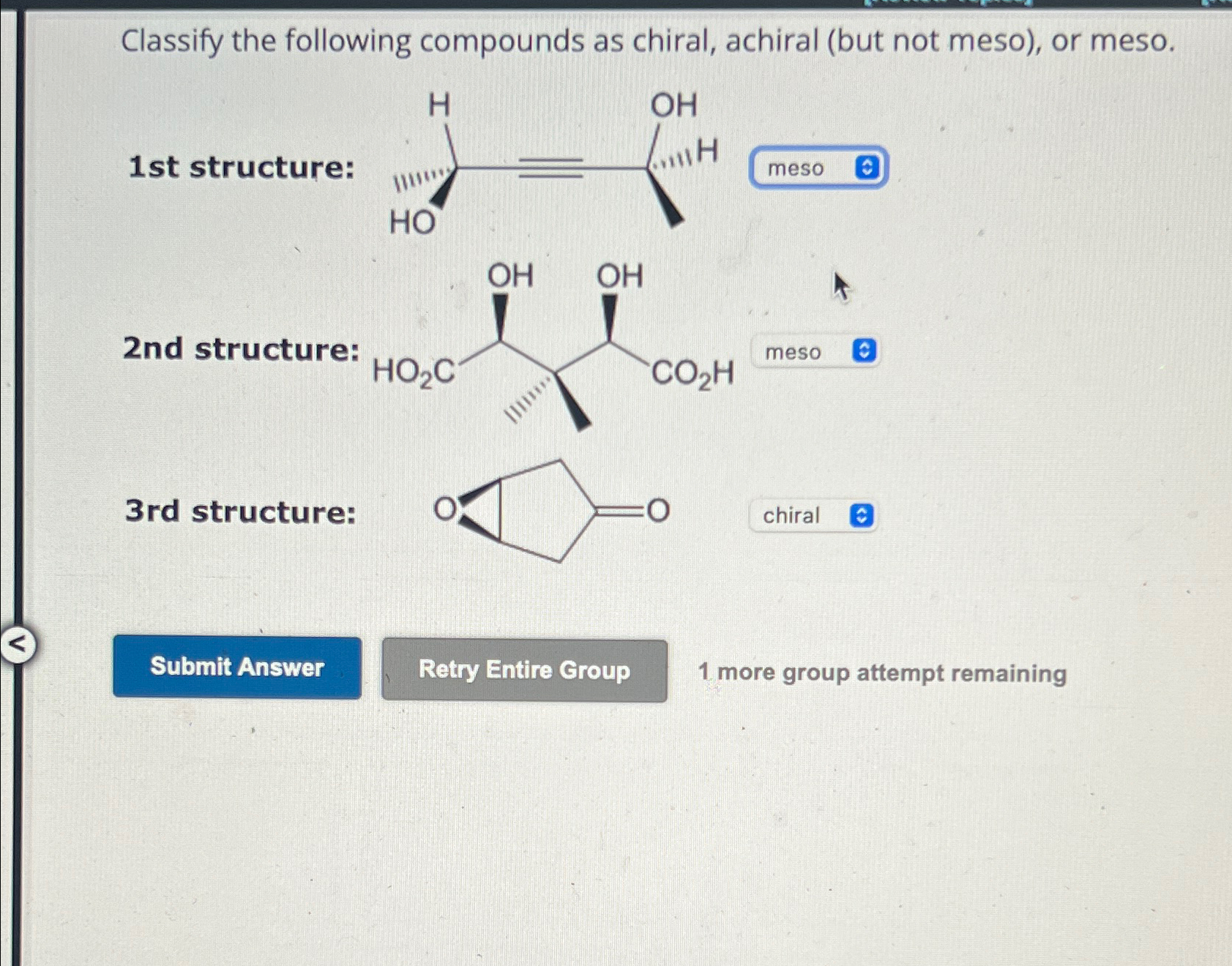Solved Classify the following compounds as chiral, achiral | Chegg.com