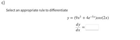 Solved c)Select an appropriate rule to | Chegg.com