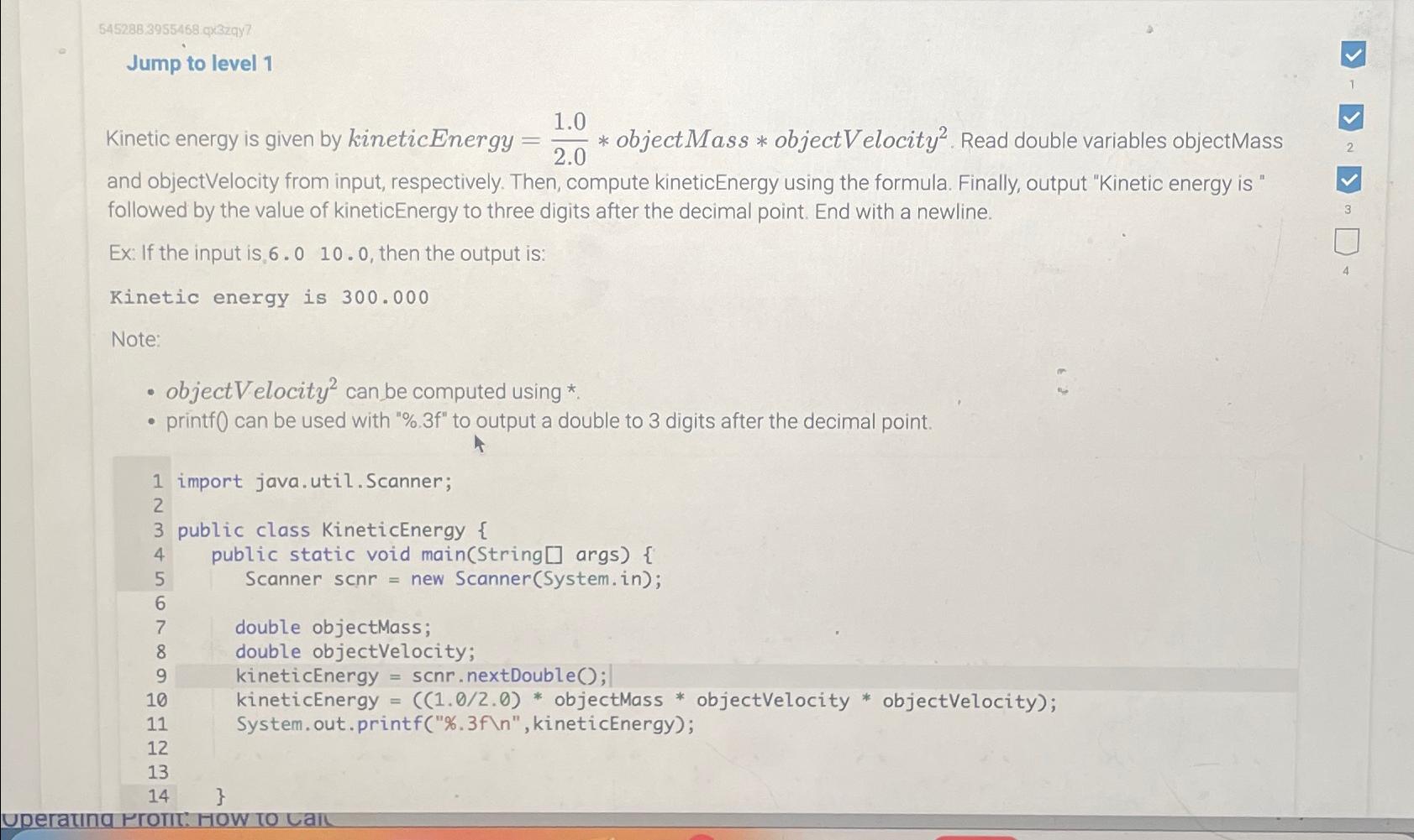 Solved 5452883955468 ﻿qx 32 ﻿qy?Jump to level 1Kinetic | Chegg.com