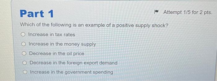 Solved Which of the following is an example of a positive | Chegg.com