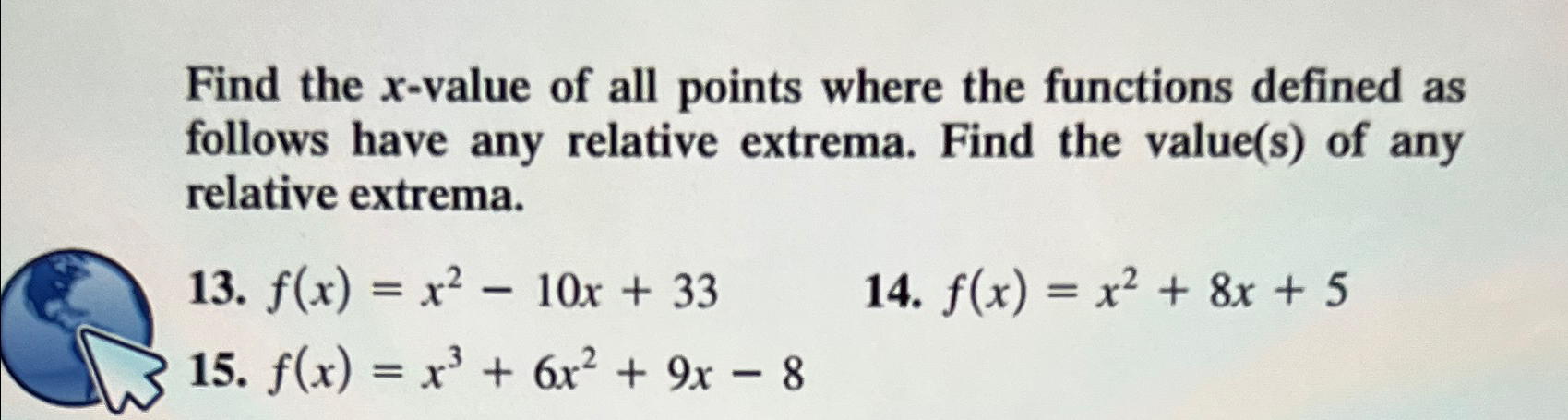 Solved Find the x-value of all points where the functions | Chegg.com