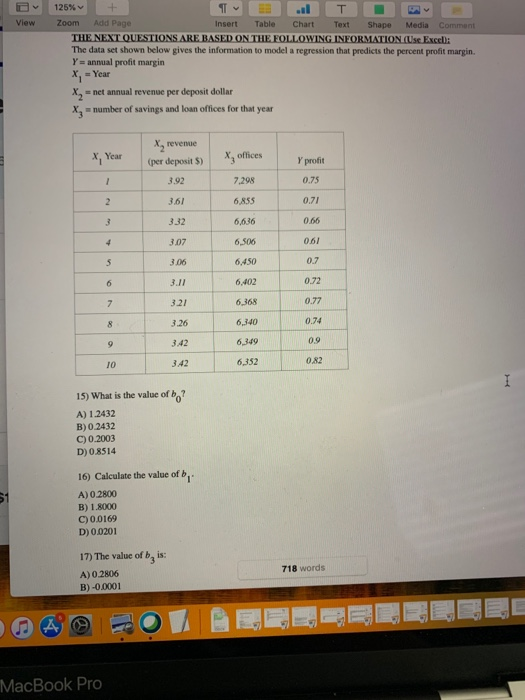 Solved View 125% Zoom Add Page Insert Table Chart Text Shape | Chegg.com