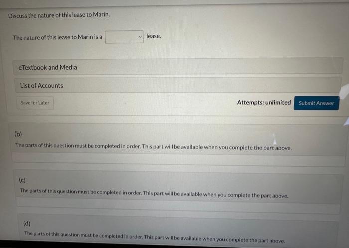 Solved The following facts pertain to a non-cancelable lease | Chegg.com