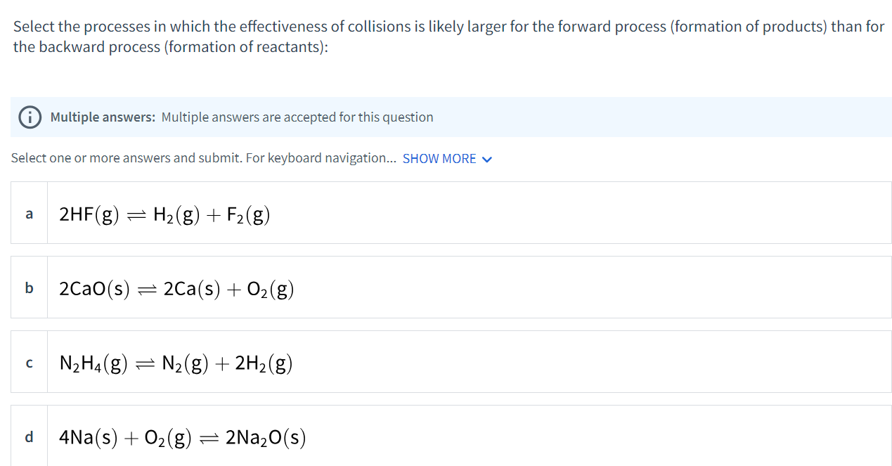 Solved Select the processes in which the effectiveness of | Chegg.com