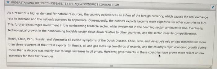 Solved 1. Background information and an article Economies | Chegg.com Solved 1. Background information and an article Economies | Chegg.com