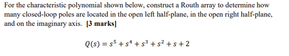 Solved For the characteristic polynomial shown below, | Chegg.com